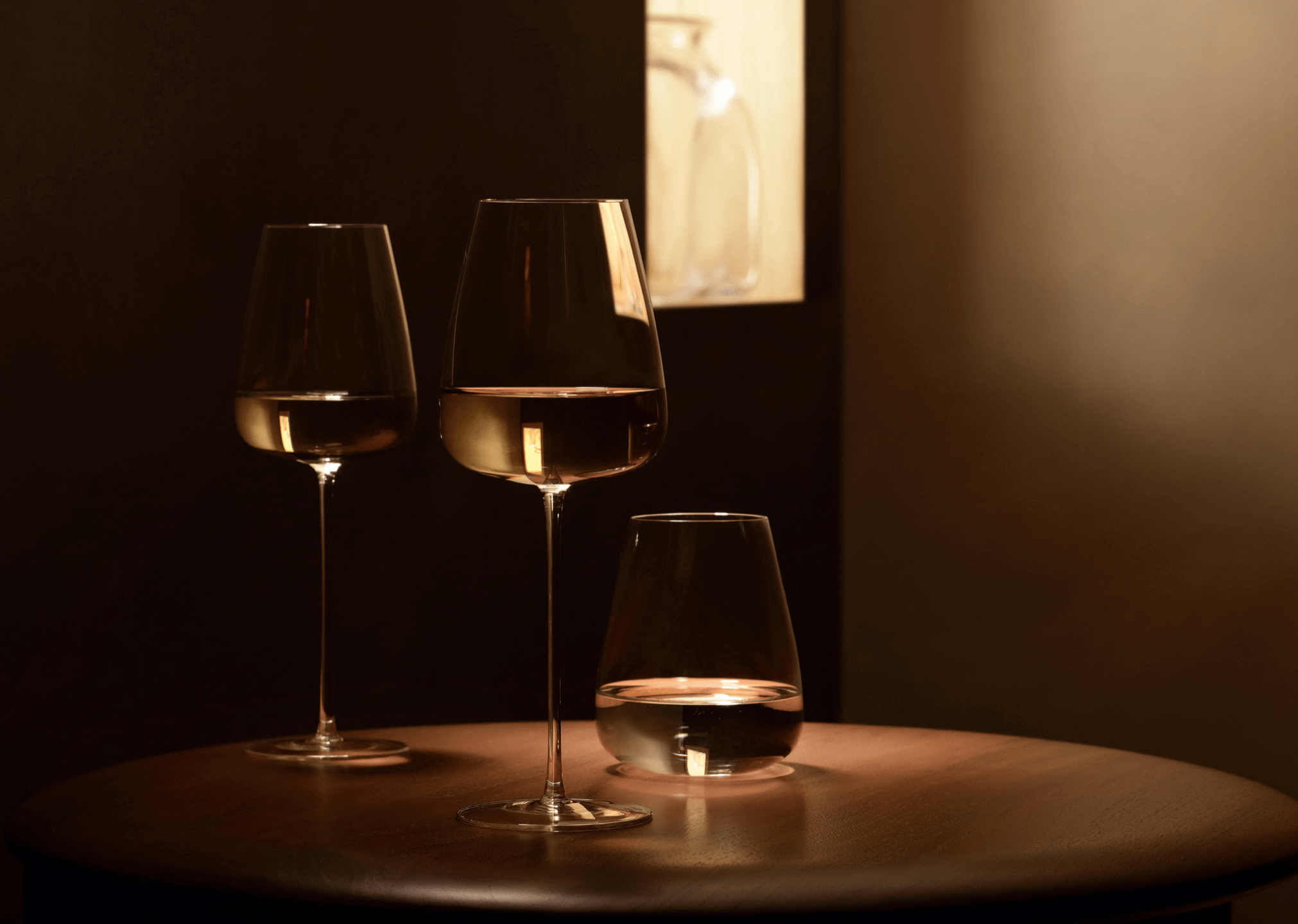 Pair of White Wine Goblet – Kier Design Interiors