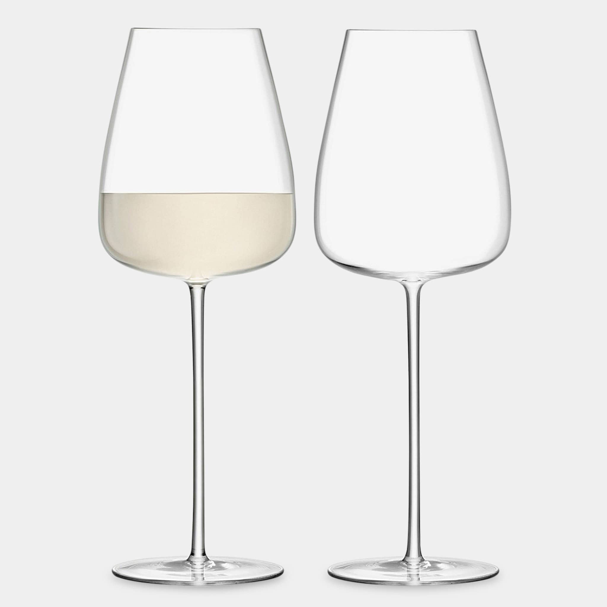 Pair of White Wine Goblet – Kier Design Interiors